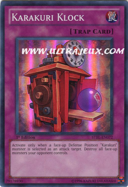Karakuri Klock (STBL-EN072) - Carte Yu-Gi-Oh! Starstrike Blast - Carte