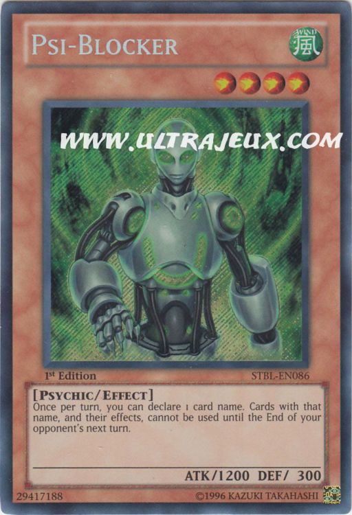 Psi-blocker (STBL-EN086) [Carte Yu-Gi-Oh! Cartes à l'Unité Anglais ...