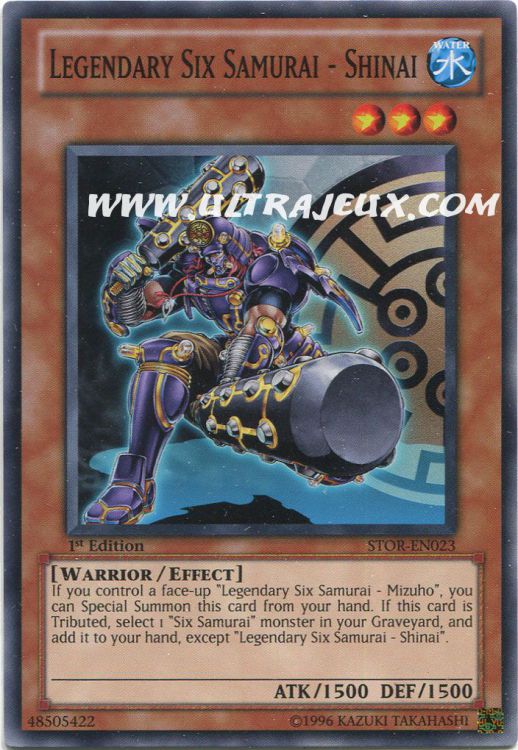 Legendary Six Samurai - Shinai (STOR-EN023) - Carte Yu-Gi-Oh! Storm of