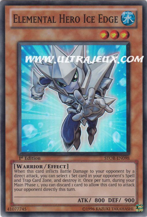 Elemental Hero Ice Edge (STOR-EN098) - Carte Yu-Gi-Oh! Storm of Ragnar