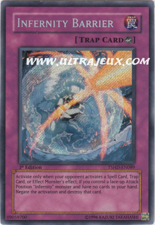 Infernity Barrier (TSHD-EN089) - Carte Yu-Gi-Oh! The Shining Darkness