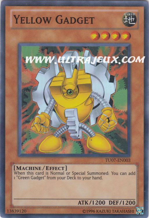 Yellow Gadget (TU07-EN003) - Carte Yu-Gi-Oh! Turbo Pack: Booster Seven