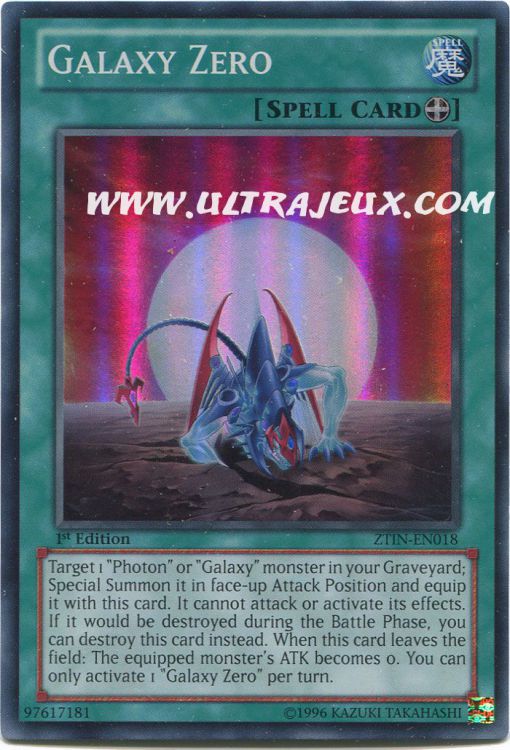 Galaxy Zero (ZTIN-EN018) - Carte Yu-Gi-Oh! 2013 Zexal Collection Tin